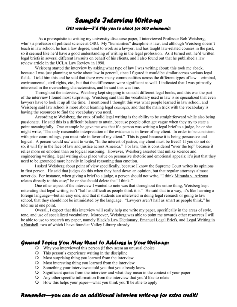 How To Write An Interview Paper Example Use Our Free Automatic 