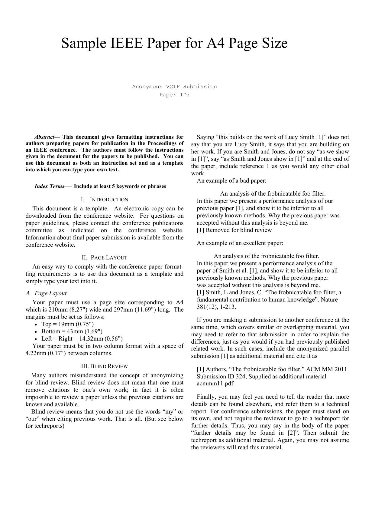 Ieee Paper Format Doc Horlonestar
