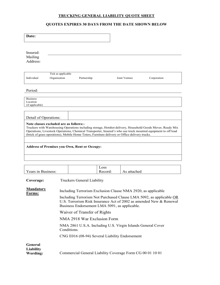 TUMI Truckers GL Application