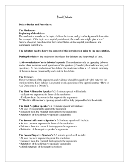 Academic Debate - Script