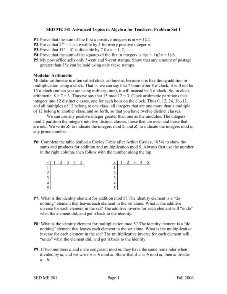 Algebra Algebra