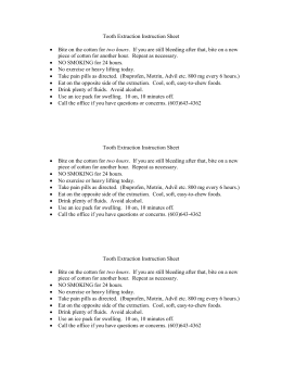 our Post-operative Instructions