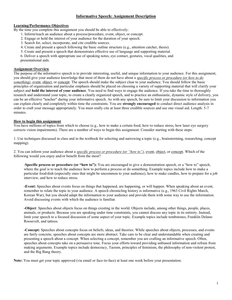 Example Of Informative Speech About Events How To Write An Example Of Informative Speech About Events How To Write An