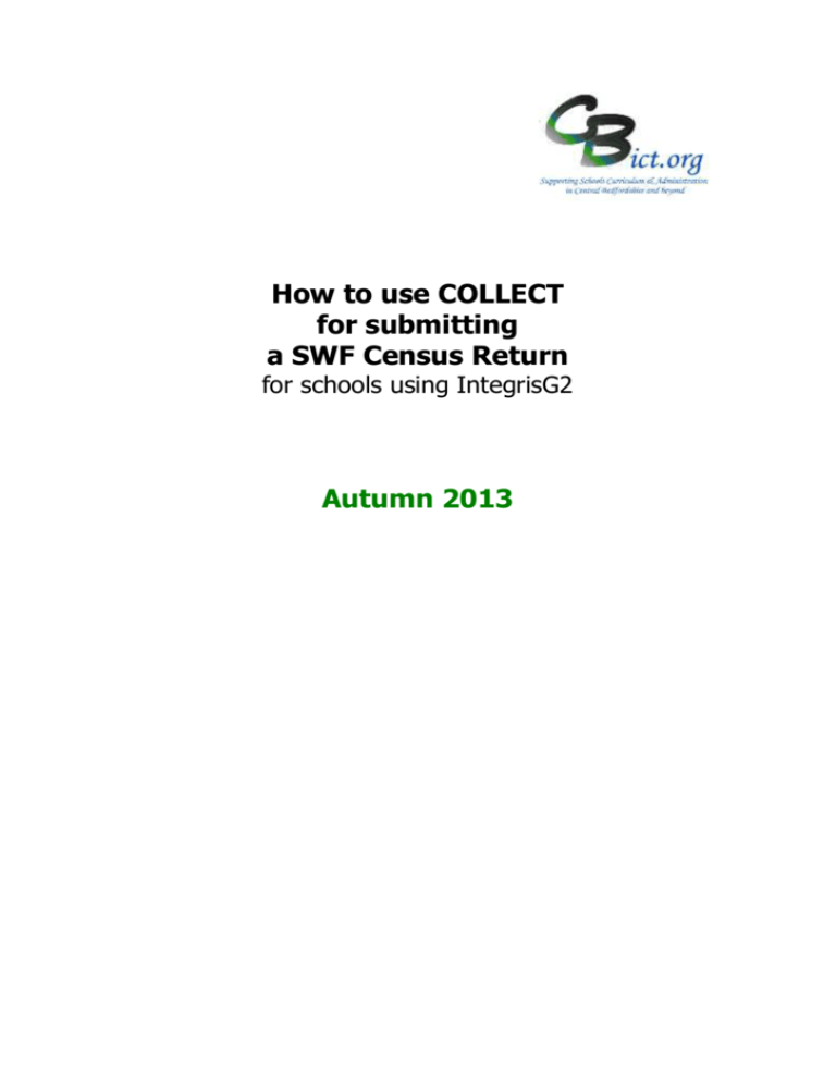 How to upload and submit your SWF return to COLLECT