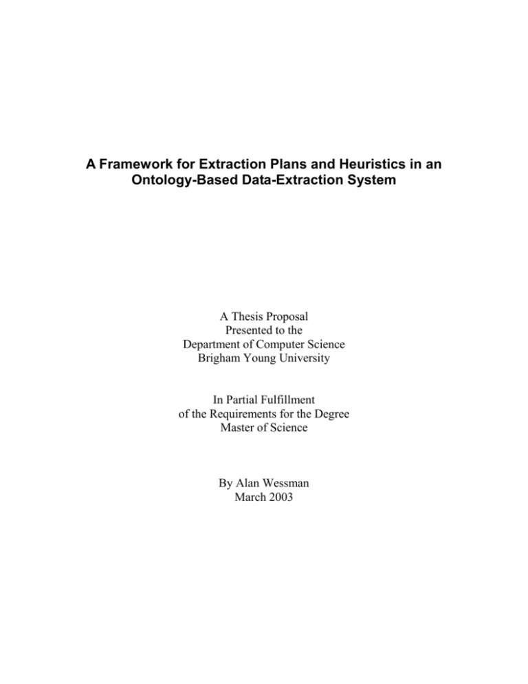 Thesis - BYU Data Extraction Research Group