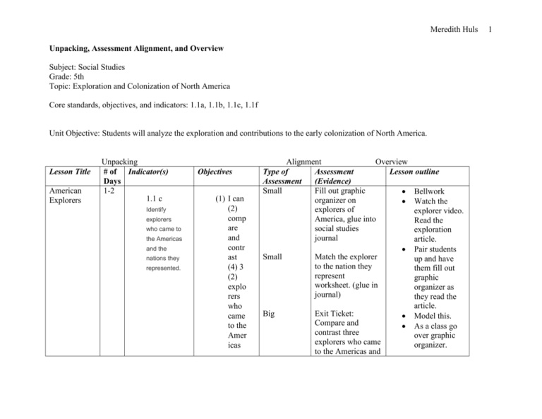 Assessment Plan