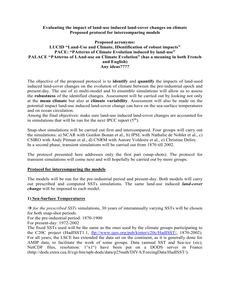 Evaluating the impact of land-use induced land
