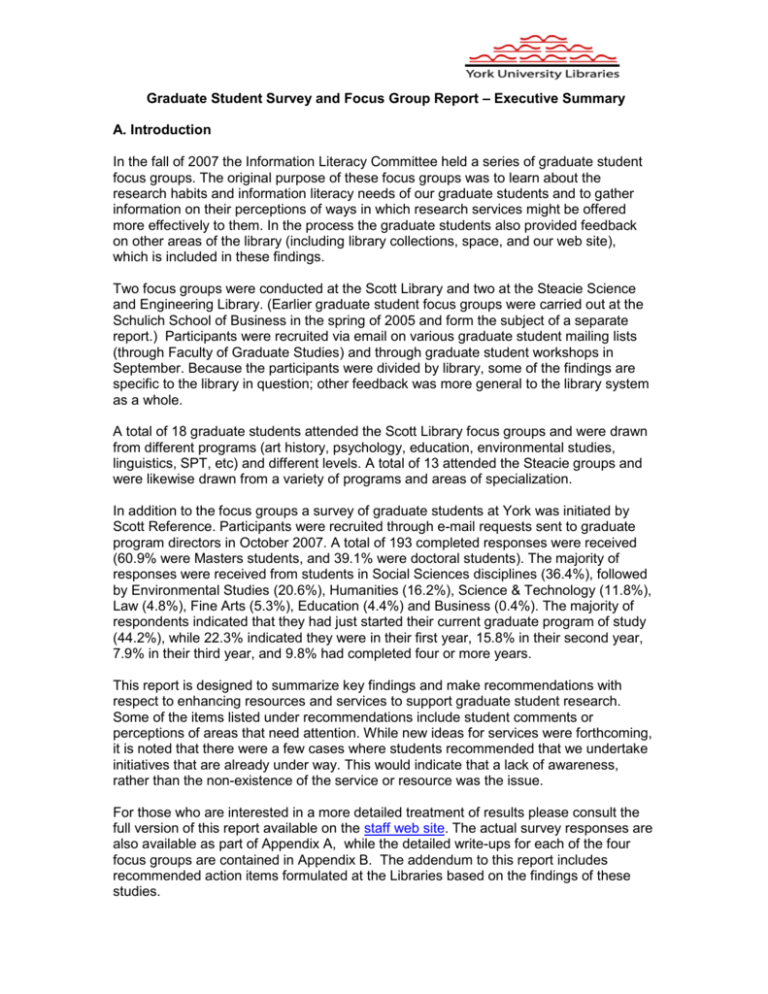 Executive Summary - York University Libraries