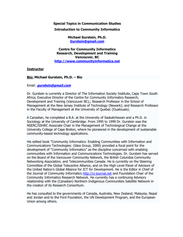 Special Topics in Communication Studies-2