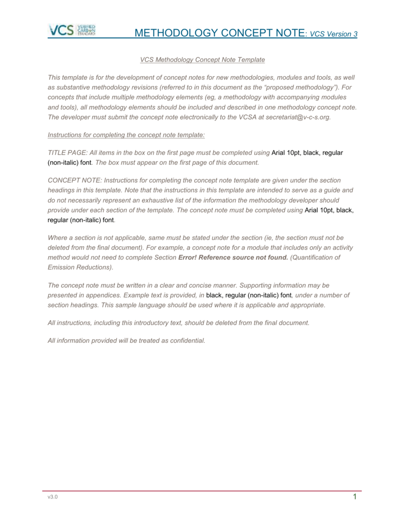 Methodology Concept Note V3 0