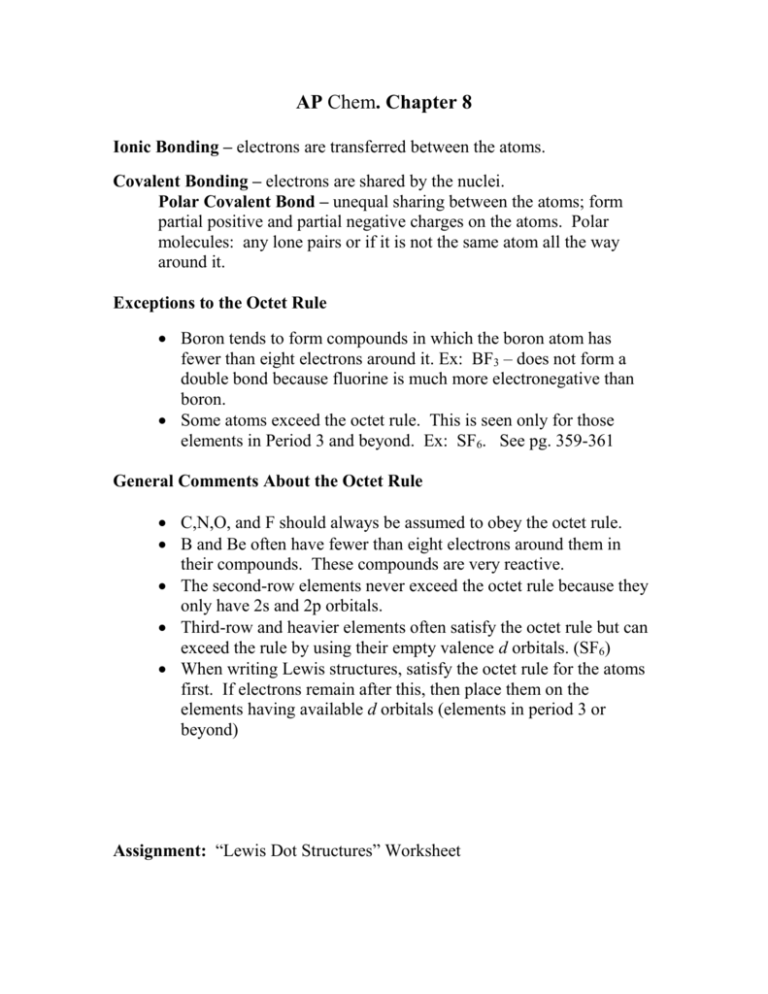 Rules For Writing Lewis Dot Structures For Covalent Compounds
