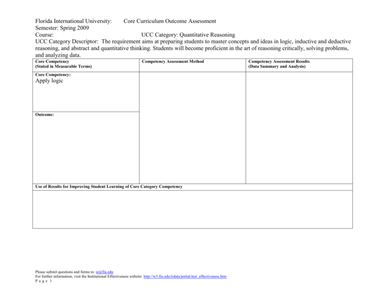 Expanded Statement of Institutional Purpose