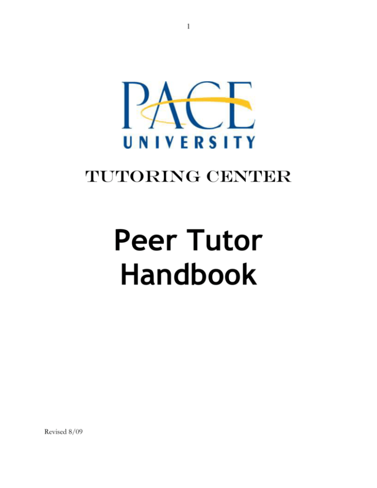 Peer Tutor Handbook