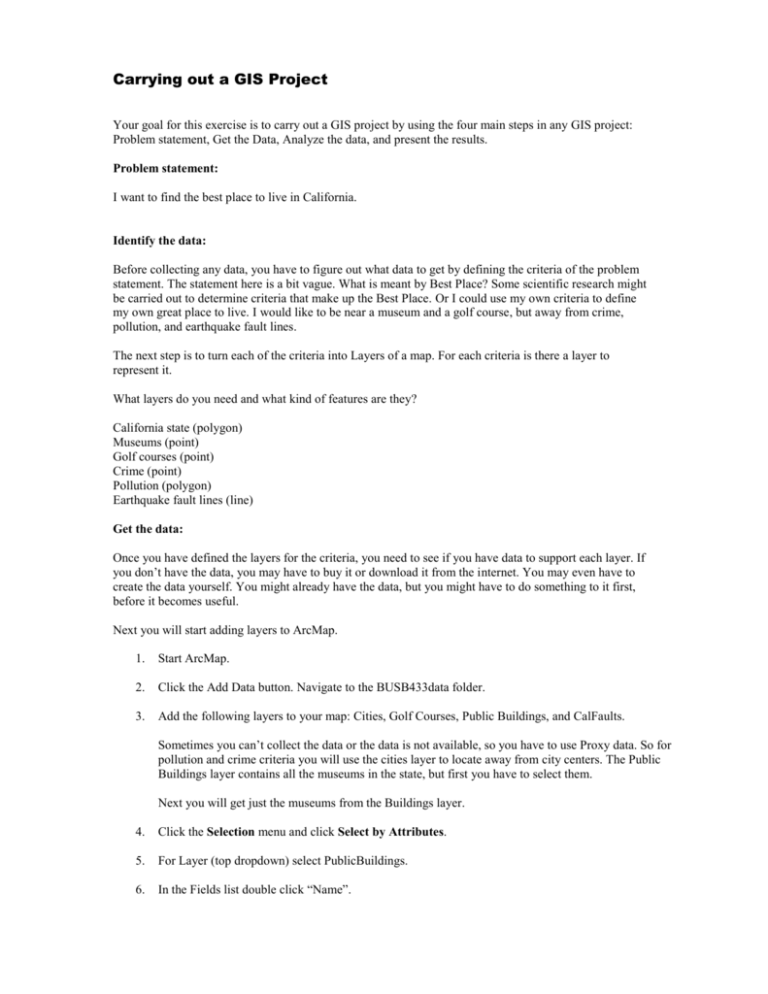 Exercise 8 - California Data Project