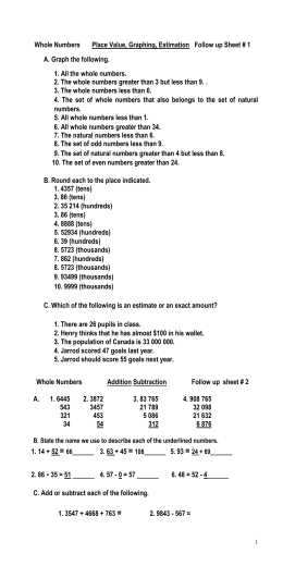 Use Place Value to Add and Subtract Lesson 9