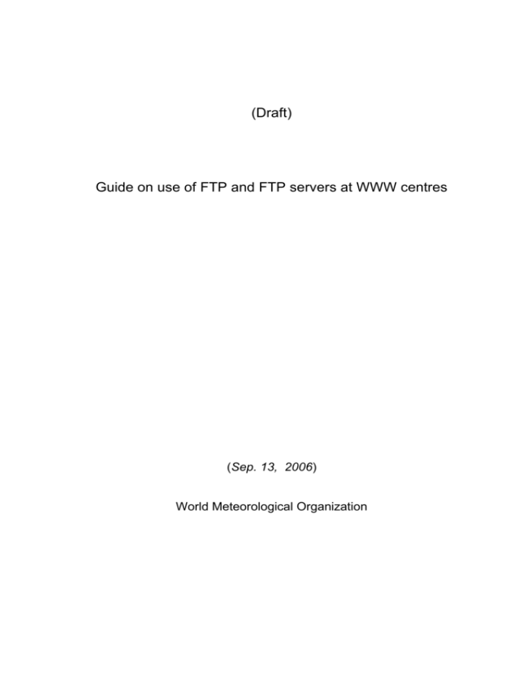 GUIDE ON ESTABLISHING AN FTP SERVER