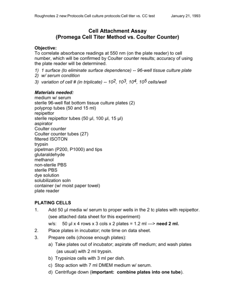 Counting Cells