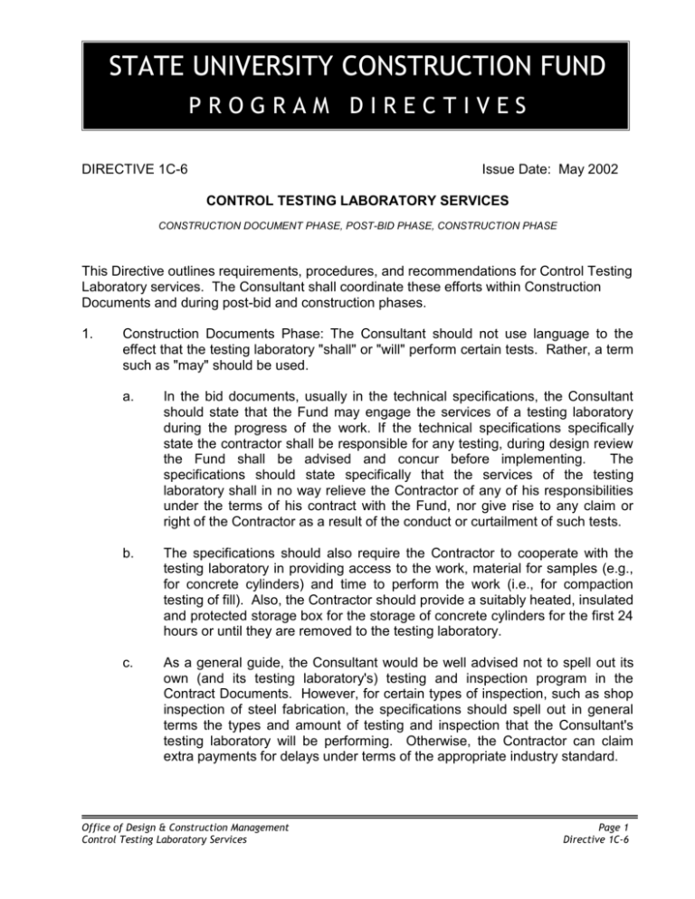 construction document phase, post