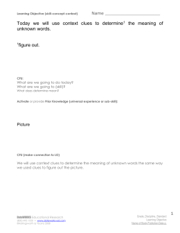 EXPLICIT DIRECT INSTRUCTION LESSON PLAN