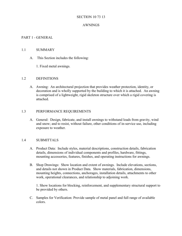 3 Part Specification