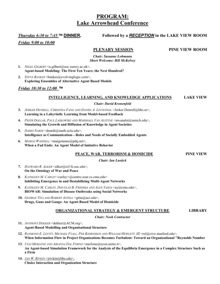 As A File UCLA Human Complex Systems Degree Program As A File UCLA Human Complex Systems Degree Program