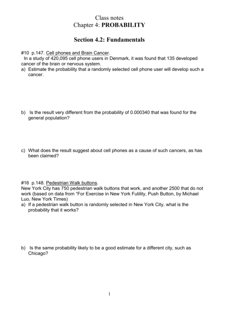 Chapter 4 Worksheet