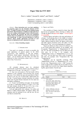 IEEE Conference Paper Template