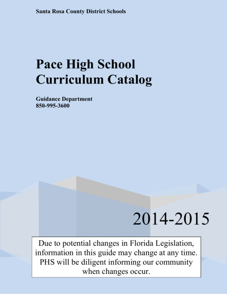 Pace High School Curriculum Catalog