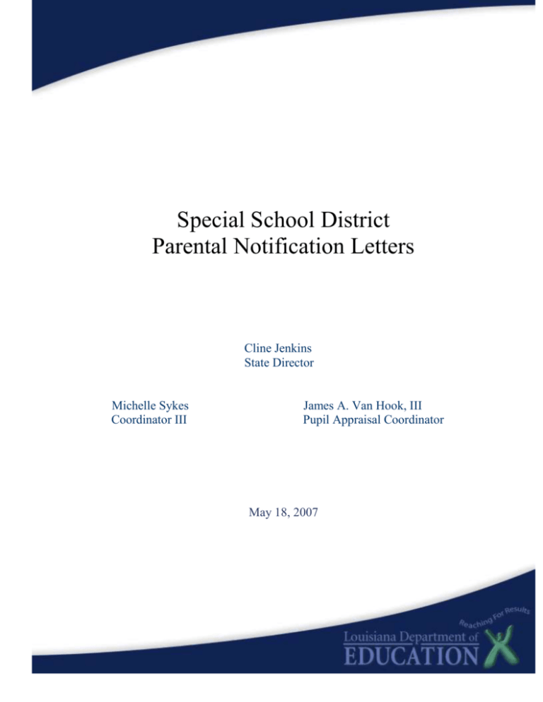 parental consent for initial evaluation