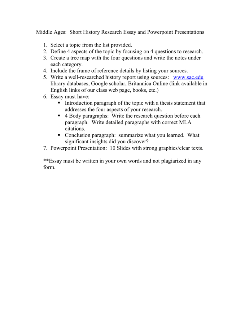  History Research Paper Introduction Example 6 Examples Of Research Paper Introductions For 
