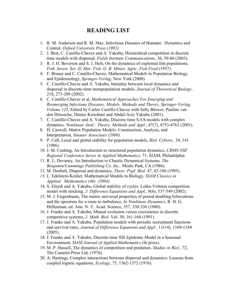 READING LIST