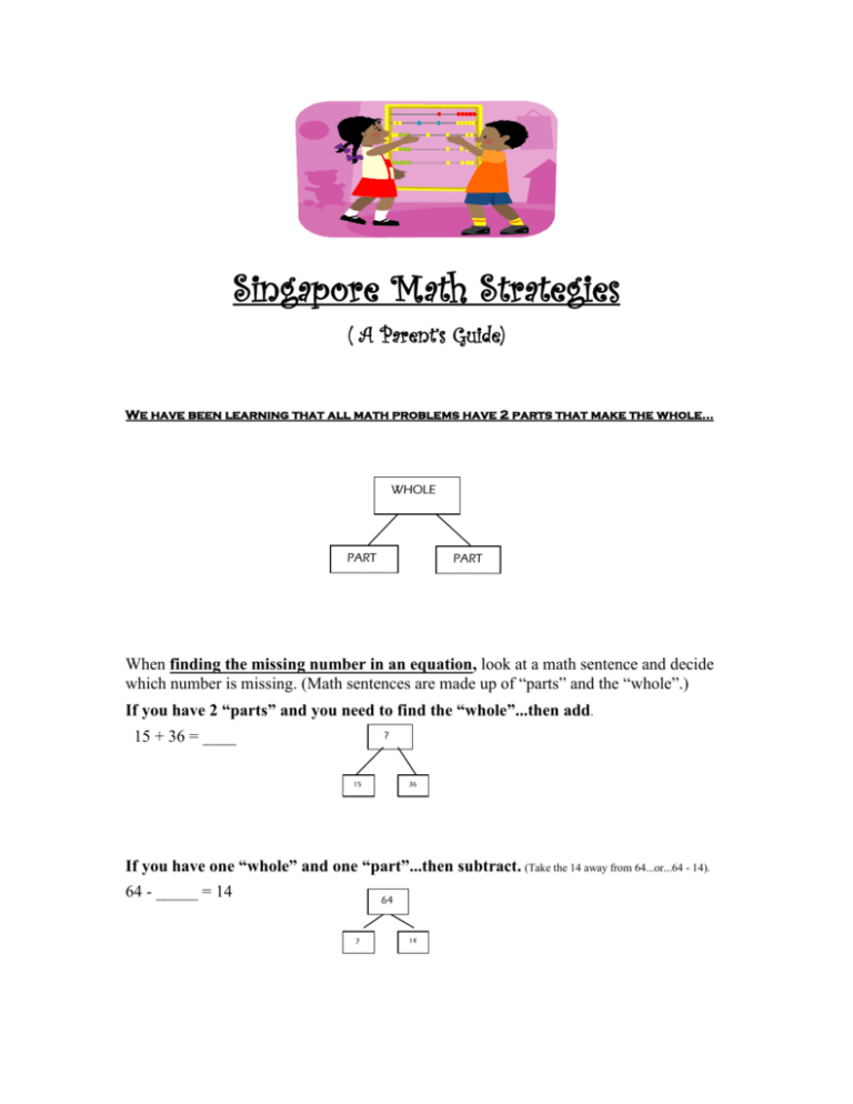 Singapore Math Strategies File Singapore Math Strategies File