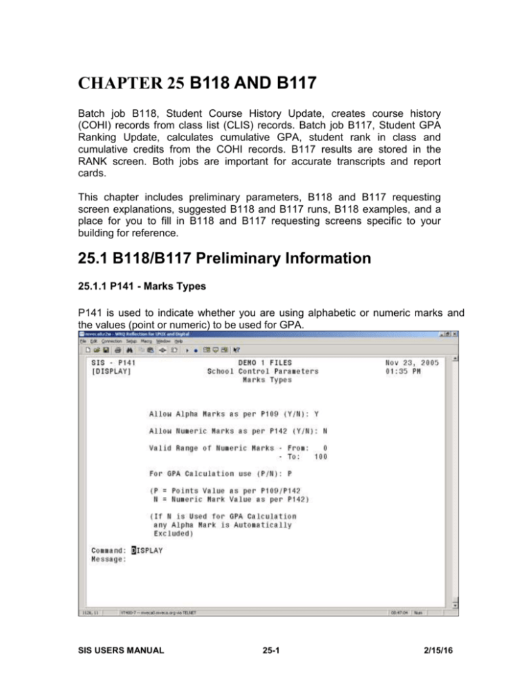 Chapter 25-B118/B117