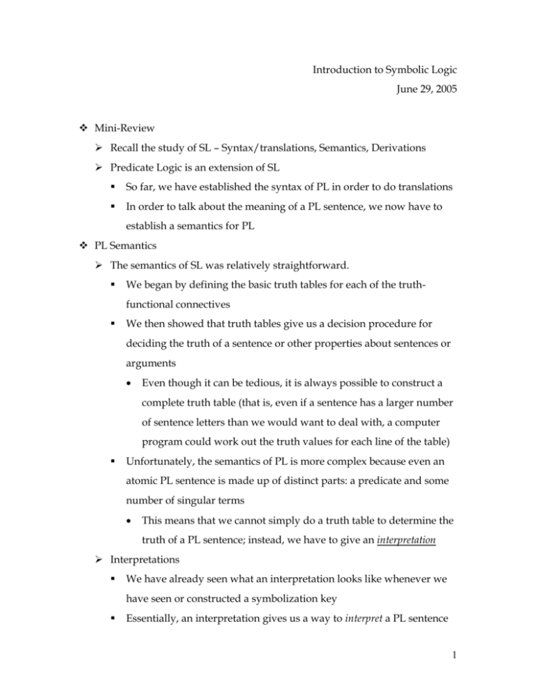 Introduction To Symbolic Logic