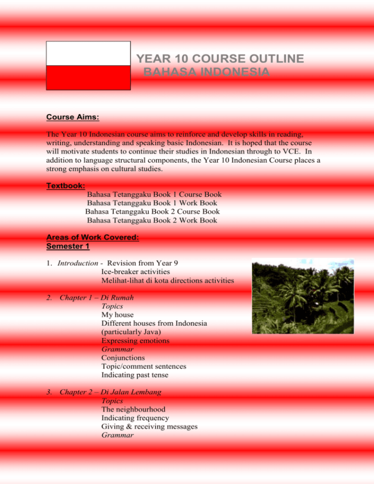 Year 10 Course Outline Year 10 Course Outline