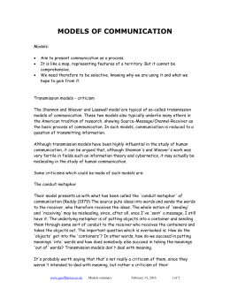 Lasswell's Model of Communication