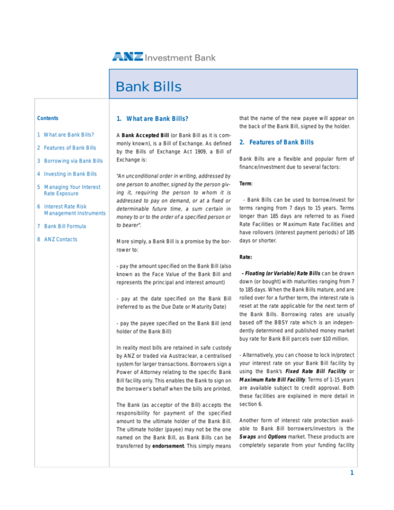Bank Bills Bank Bills
