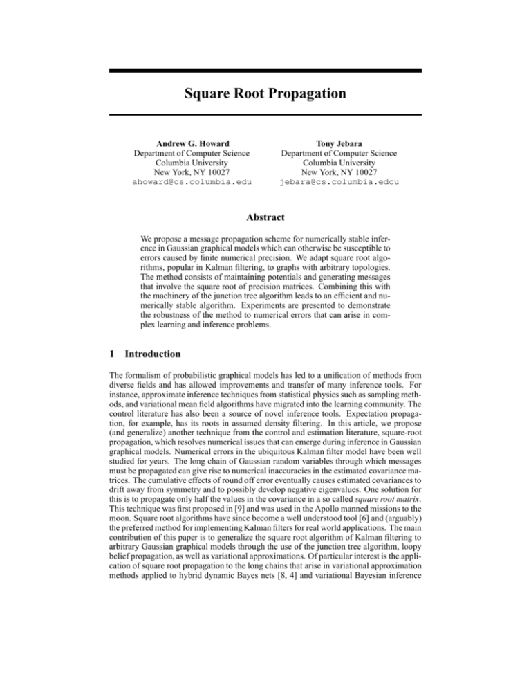Square Root Propagation Square Root Propagation