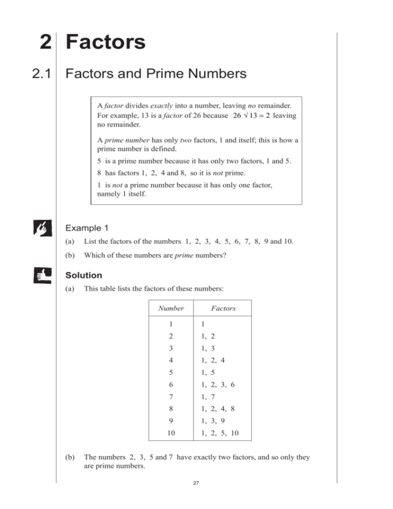 2 Factors