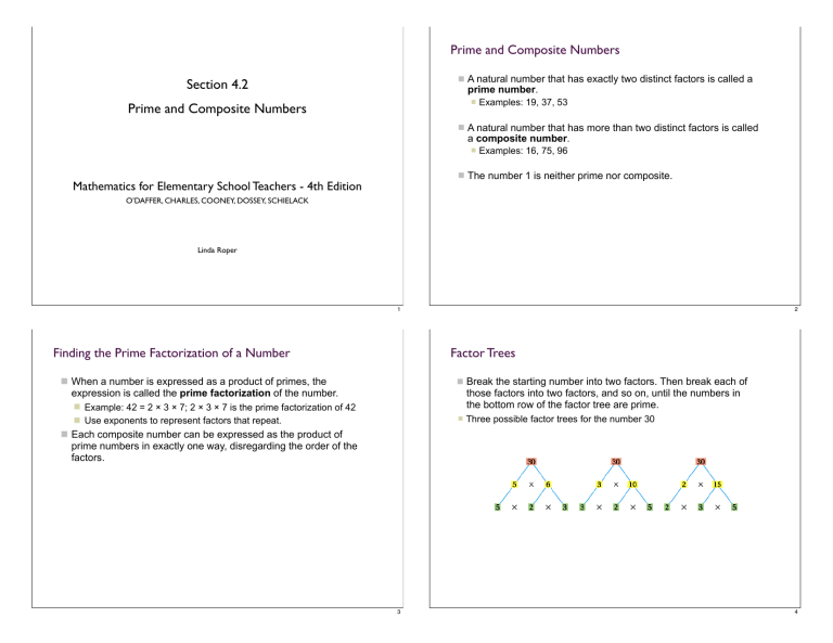 Section 4 2 Prime And Composite Numbers