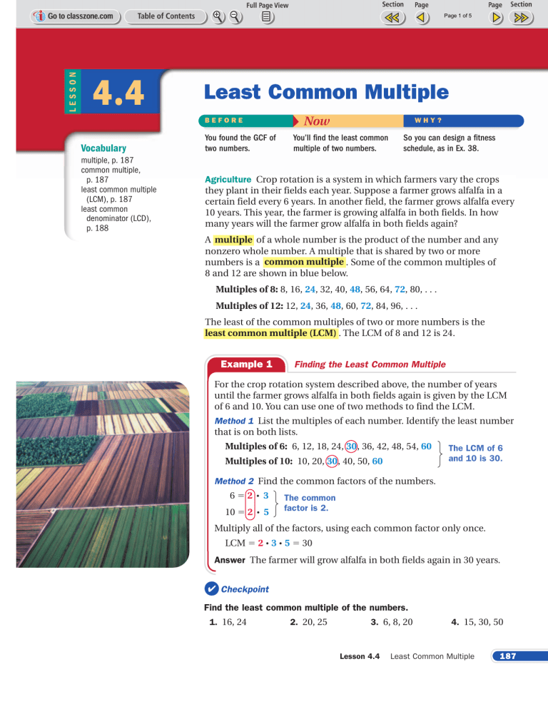 Least Common Multiple