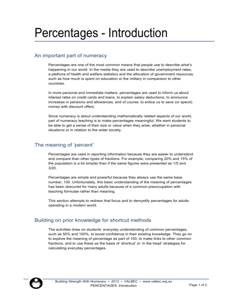 Percentages