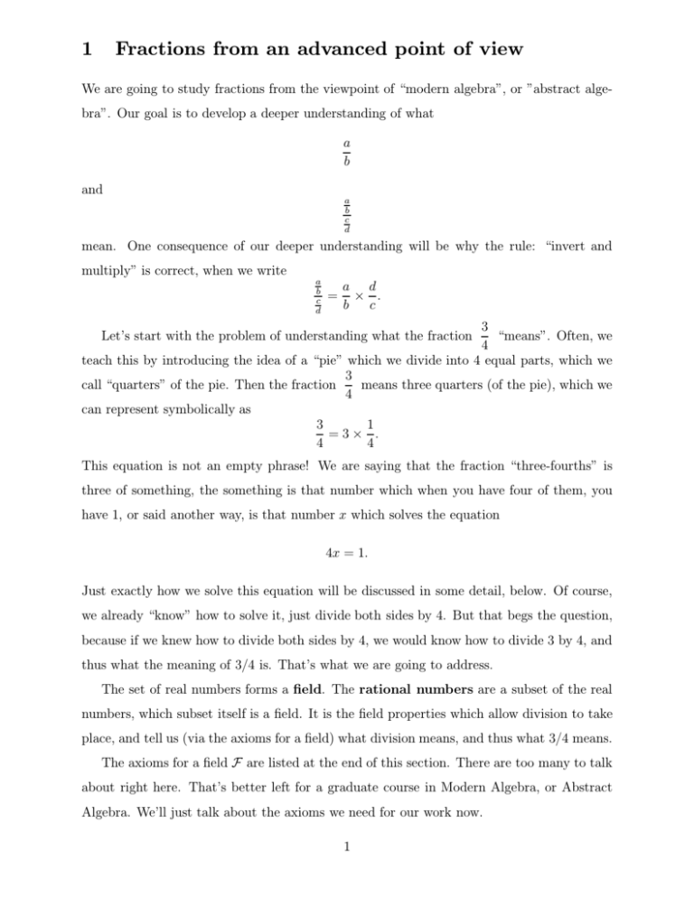 Fractions for Middle