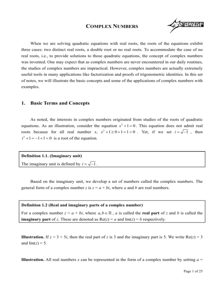 1 Basic Terms And Concepts