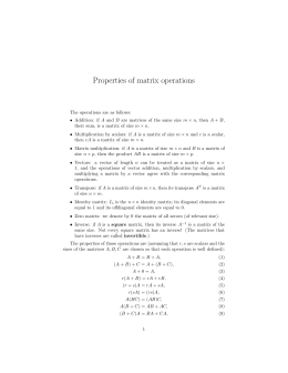 Matrix Multiplication and Word Problems Worksheet 3