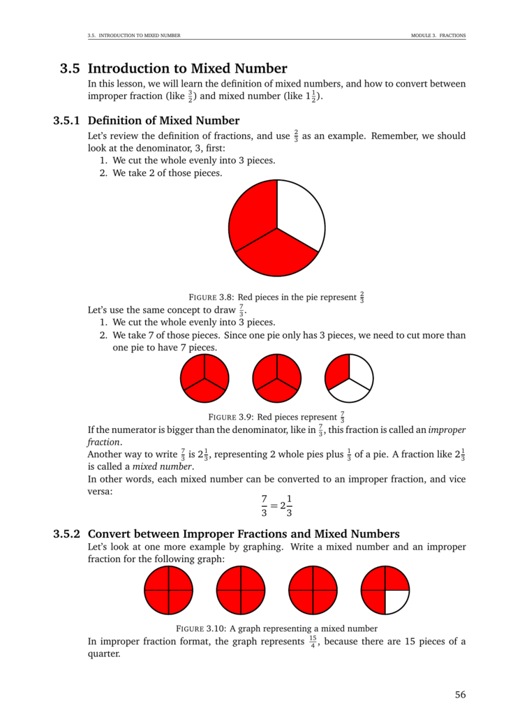 3 5 Introduction To Mixed Number