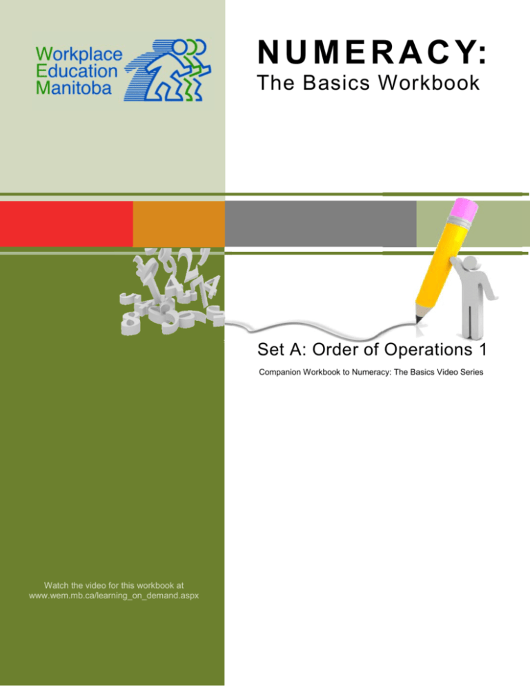 Order Of Operations 1 Worksheet