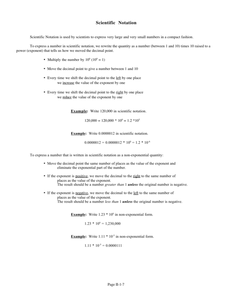 Scientific Notation