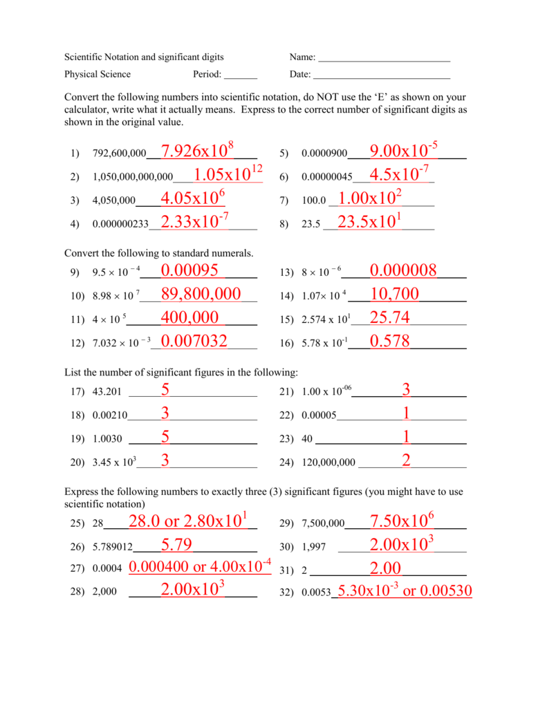 Scientific Notation