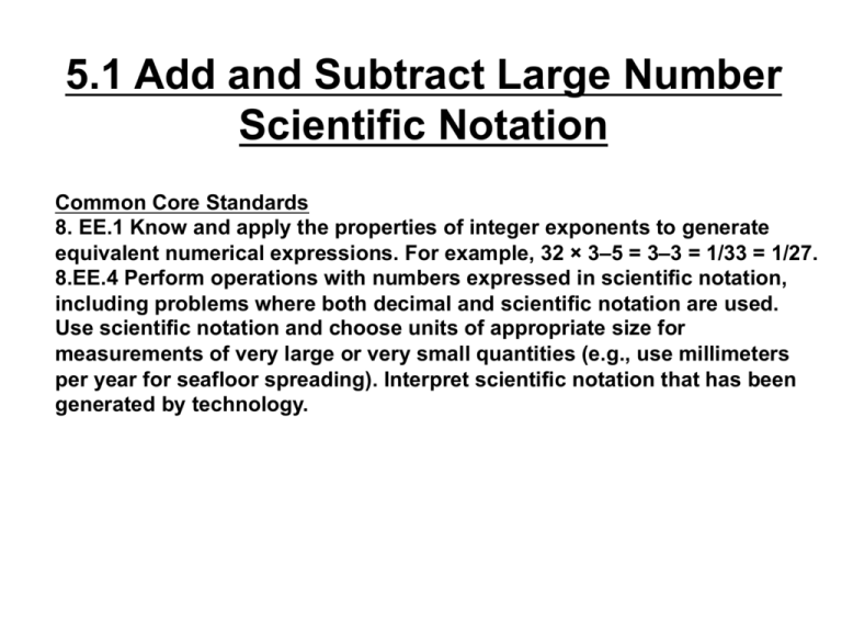 5 1 Add And Subtract Large Number Scientific Notation